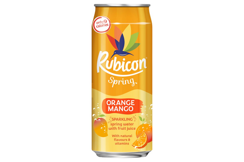 Rubicon Orange Mango Sparkling Spring Water 330ml Best Before It